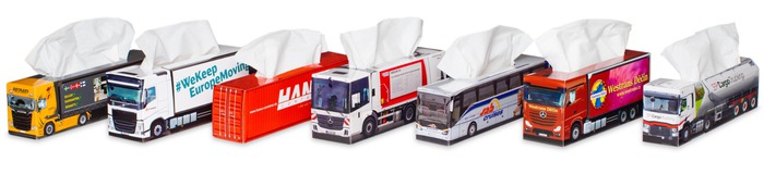 Truckbox - An original promotional tissue box in the image of your ...